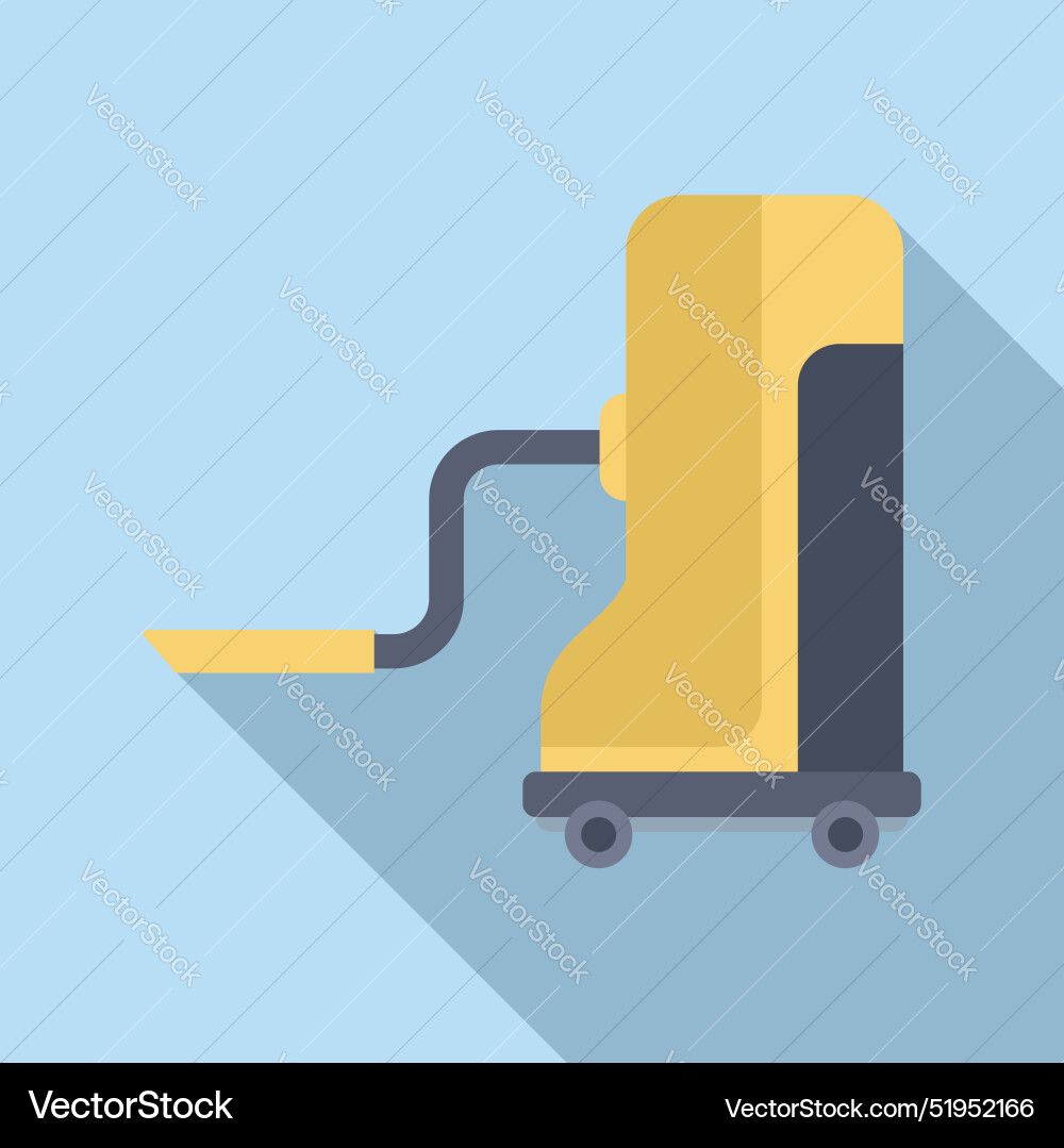 Modern vacuum cleaner cleaning dust with long Vector Image