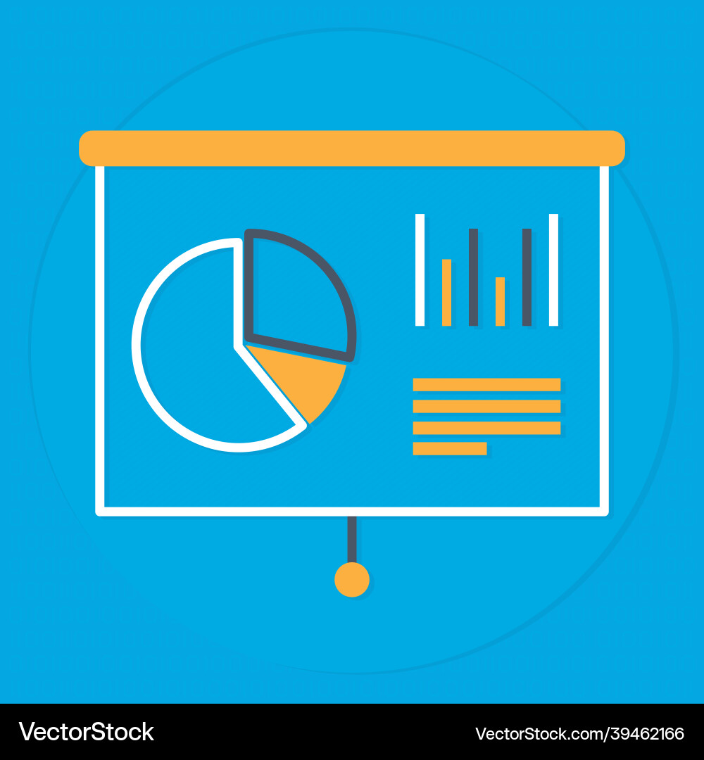 Presentation board design Royalty Free Vector Image