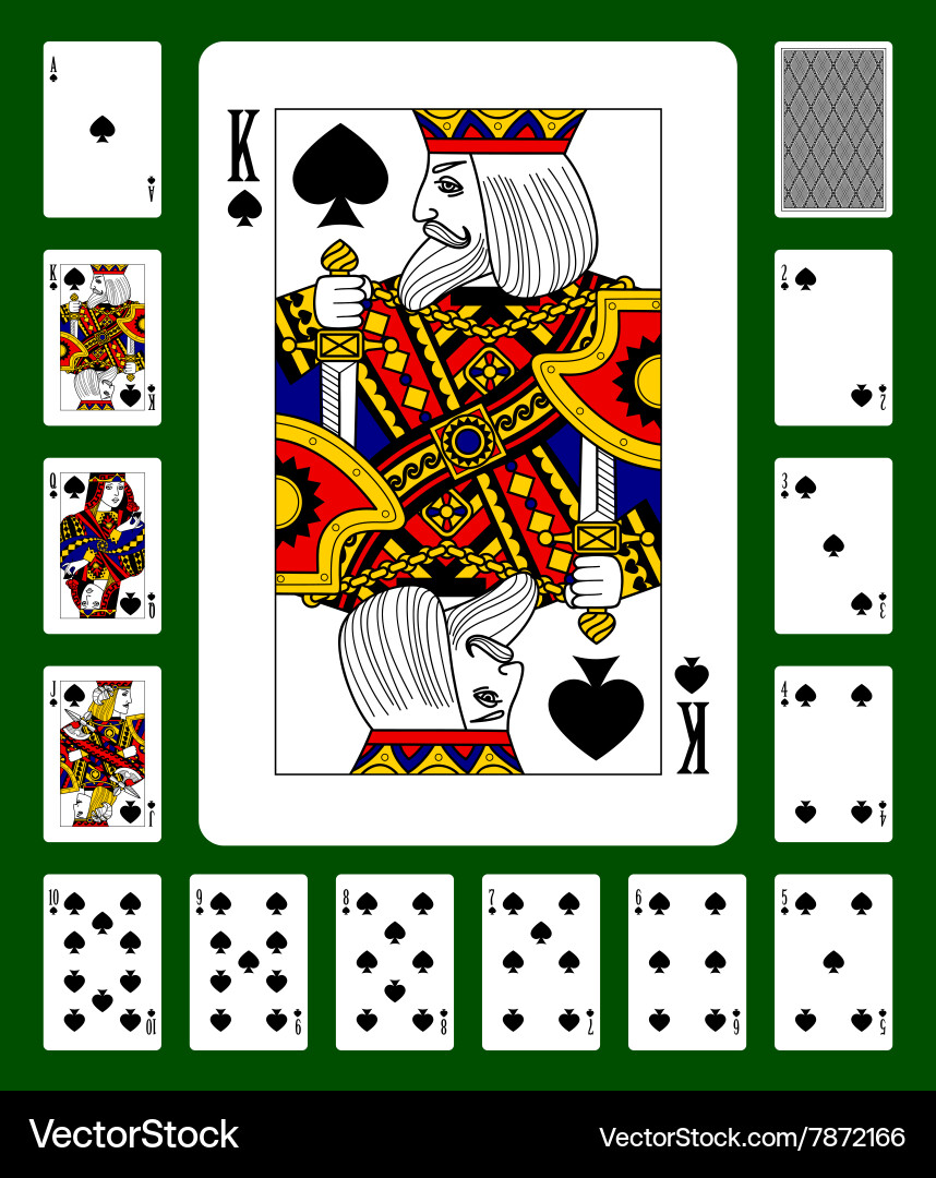 Spades Playing Cards Royalty Free Vector Image