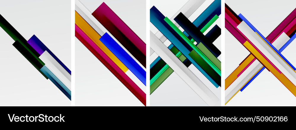 Stripes and lines poster abstract backgrounds Vector Image