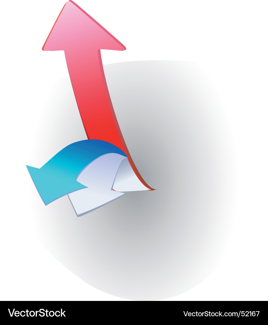 Arrow direction Royalty Free Vector Image - VectorStock