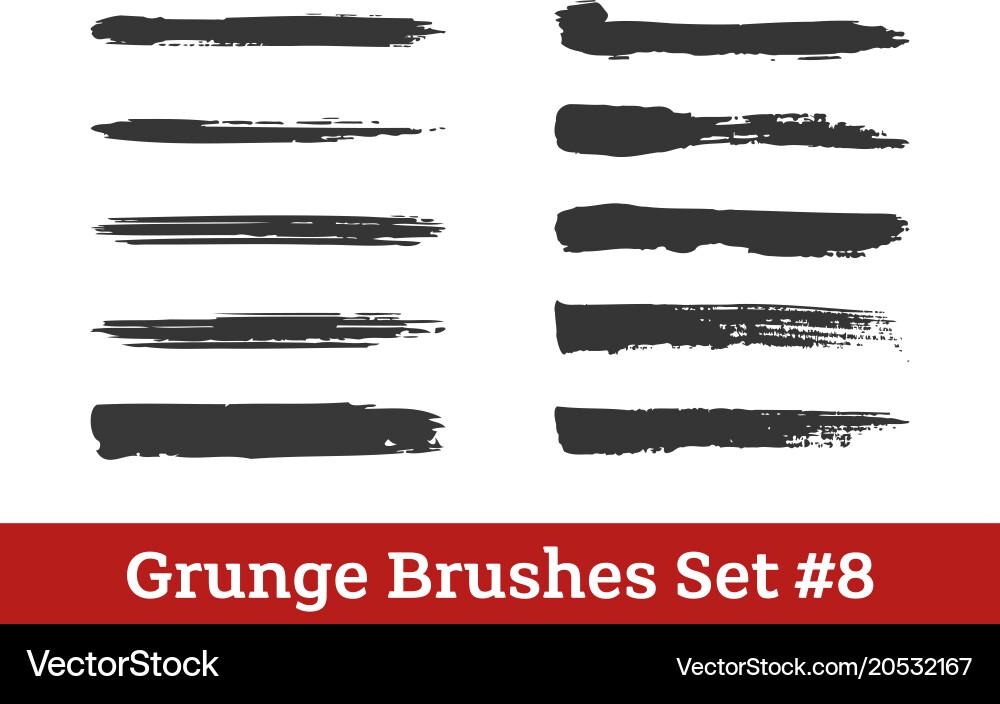 Brushes collection Royalty Free Vector Image - VectorStock