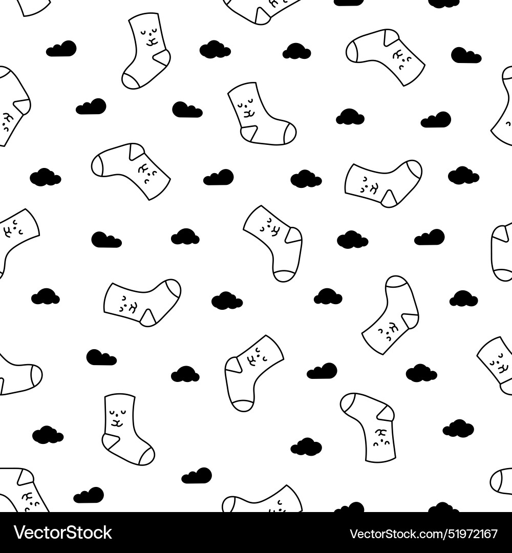 Cute kawaii socks cartoon character Royalty Free Vector