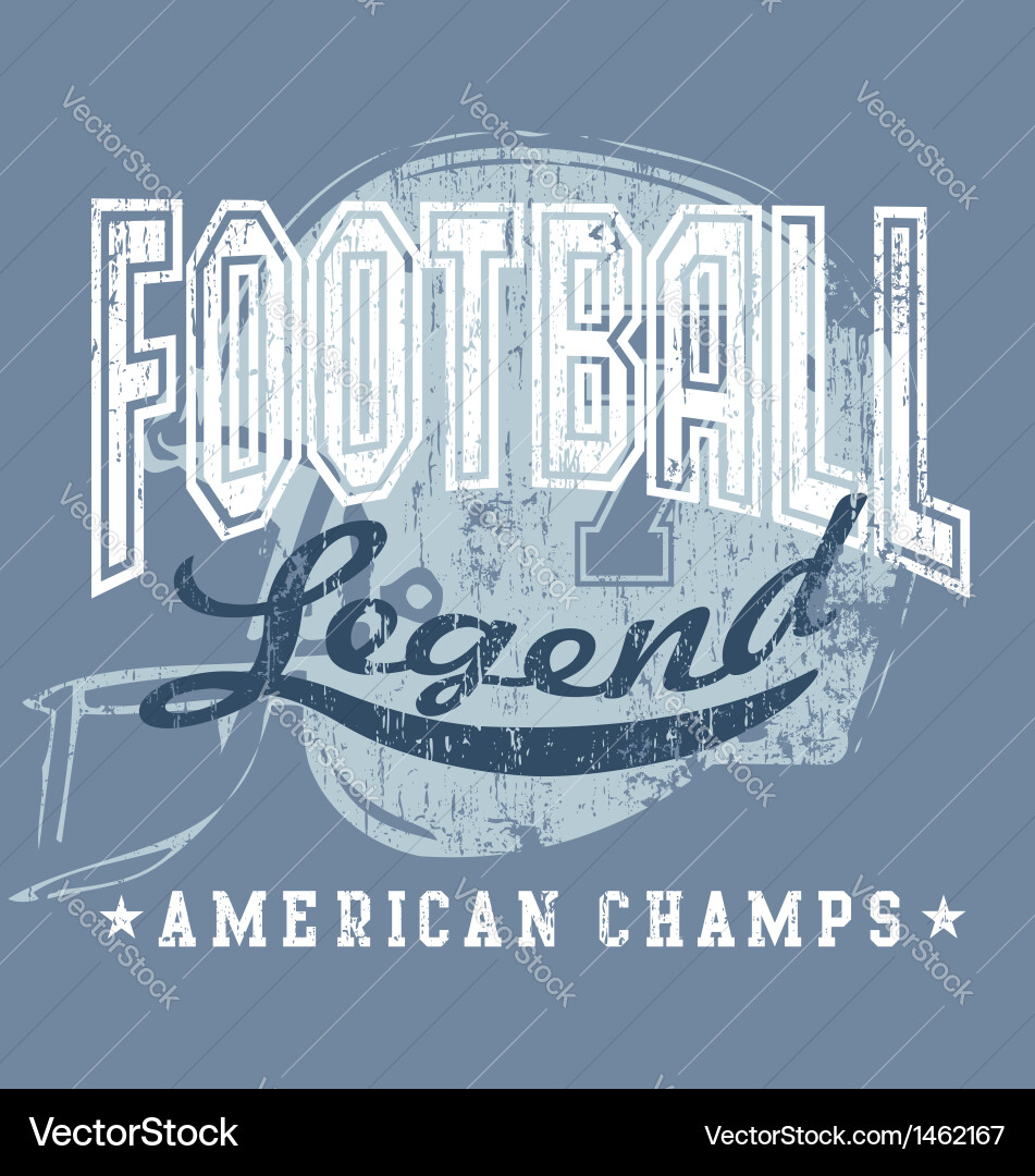 Football legend Royalty Free Vector Image - VectorStock