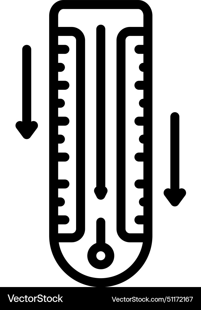 Temperature decrease Royalty Free Vector Image