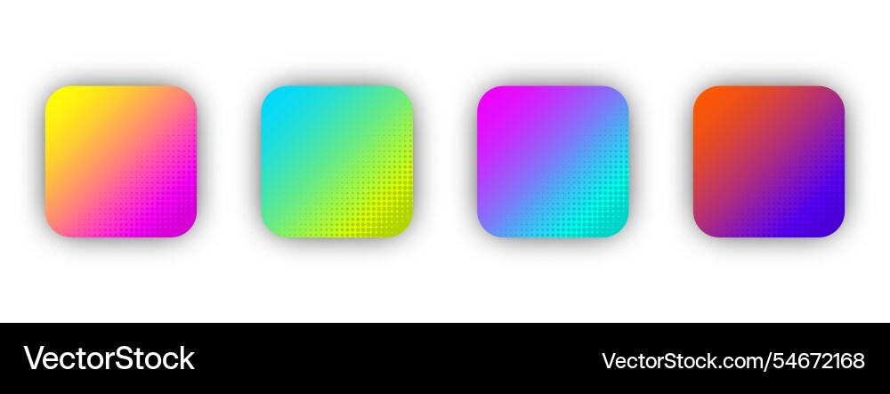 App icons background set for mobile device Vector Image
