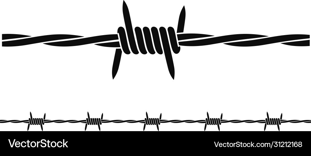 Barbed wire Royalty Free Vector Image - VectorStock