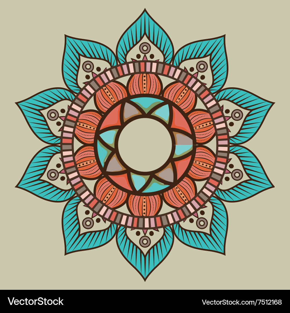 Bohemian background design Royalty Free Vector Image