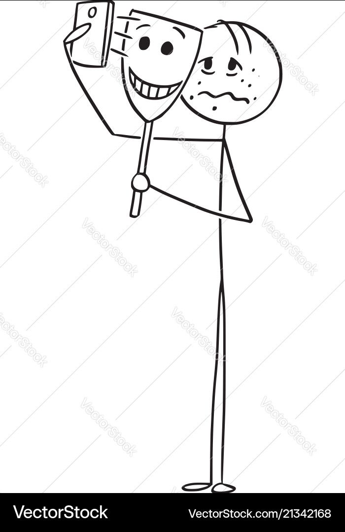 Stickman Taking Photo Vector Images (32)