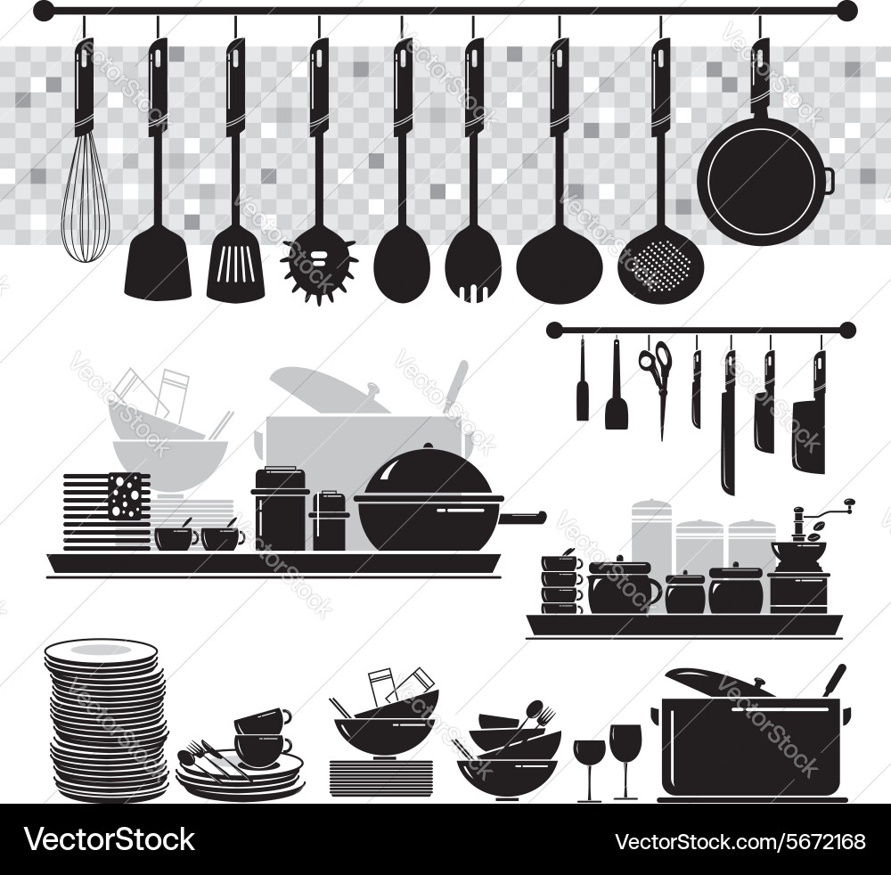 Kitchen tools Royalty Free Vector Image - VectorStock