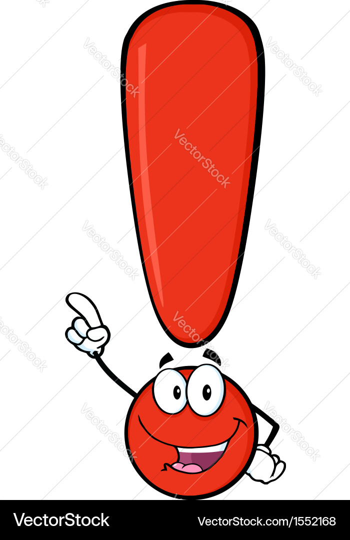 Punctuation cartoon Royalty Free Vector Image - VectorStock