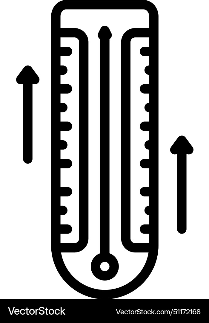 Temperature increase Royalty Free Vector Image