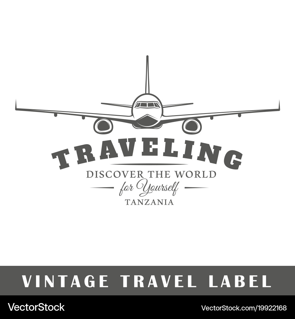 Travel label Royalty Free Vector Image - VectorStock