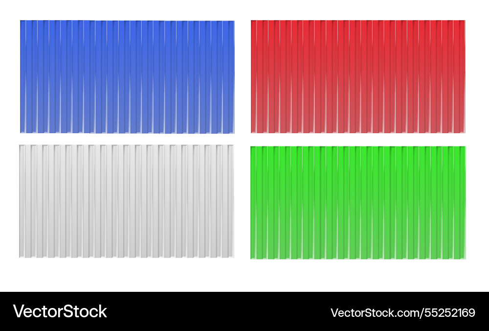Galvanized iron for fences walls roofs house Vector Image