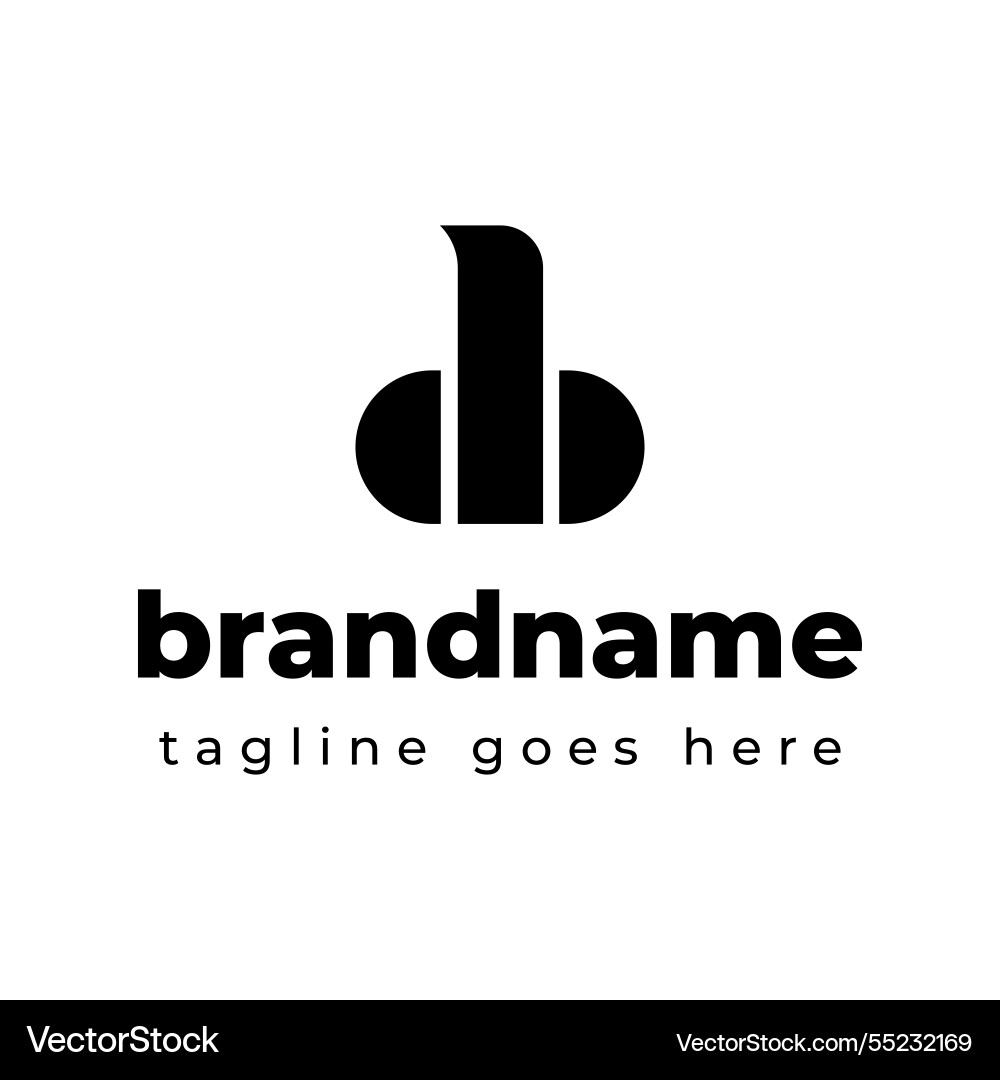 Letters db monogram logo suitable for any Vector Image