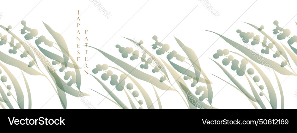 Set of hand drawn branch leaf pattern Royalty Free Vector