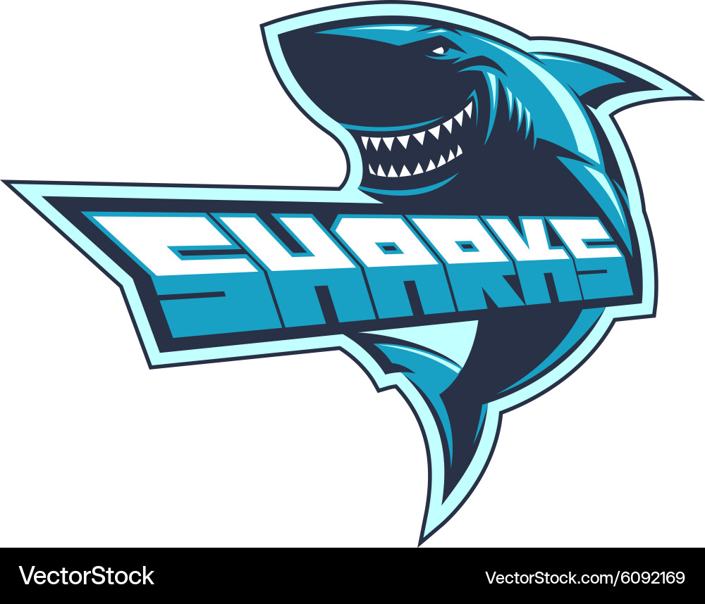Sharks logo Royalty Free Vector Image - VectorStock