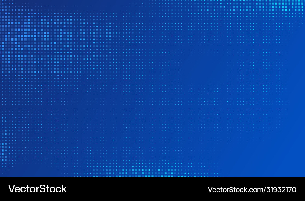 Blue tech finance background abstract pixel Vector Image