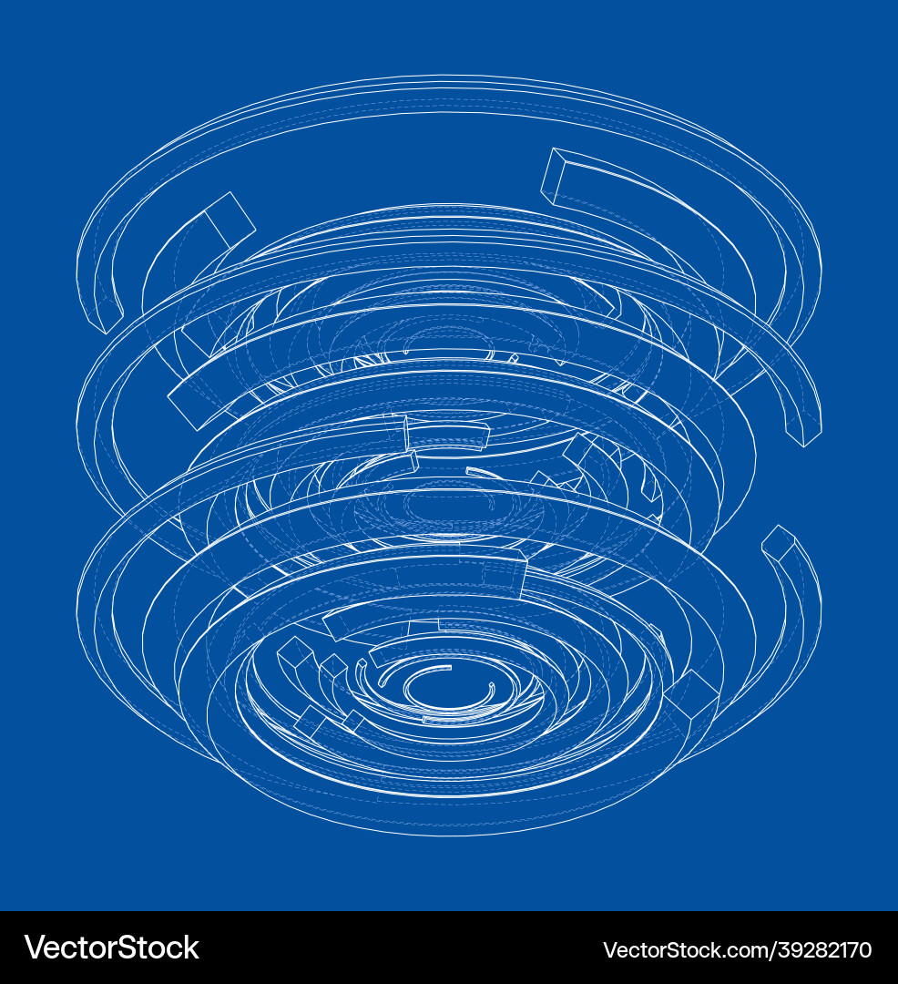 Concentric radiating circles Royalty Free Vector Image