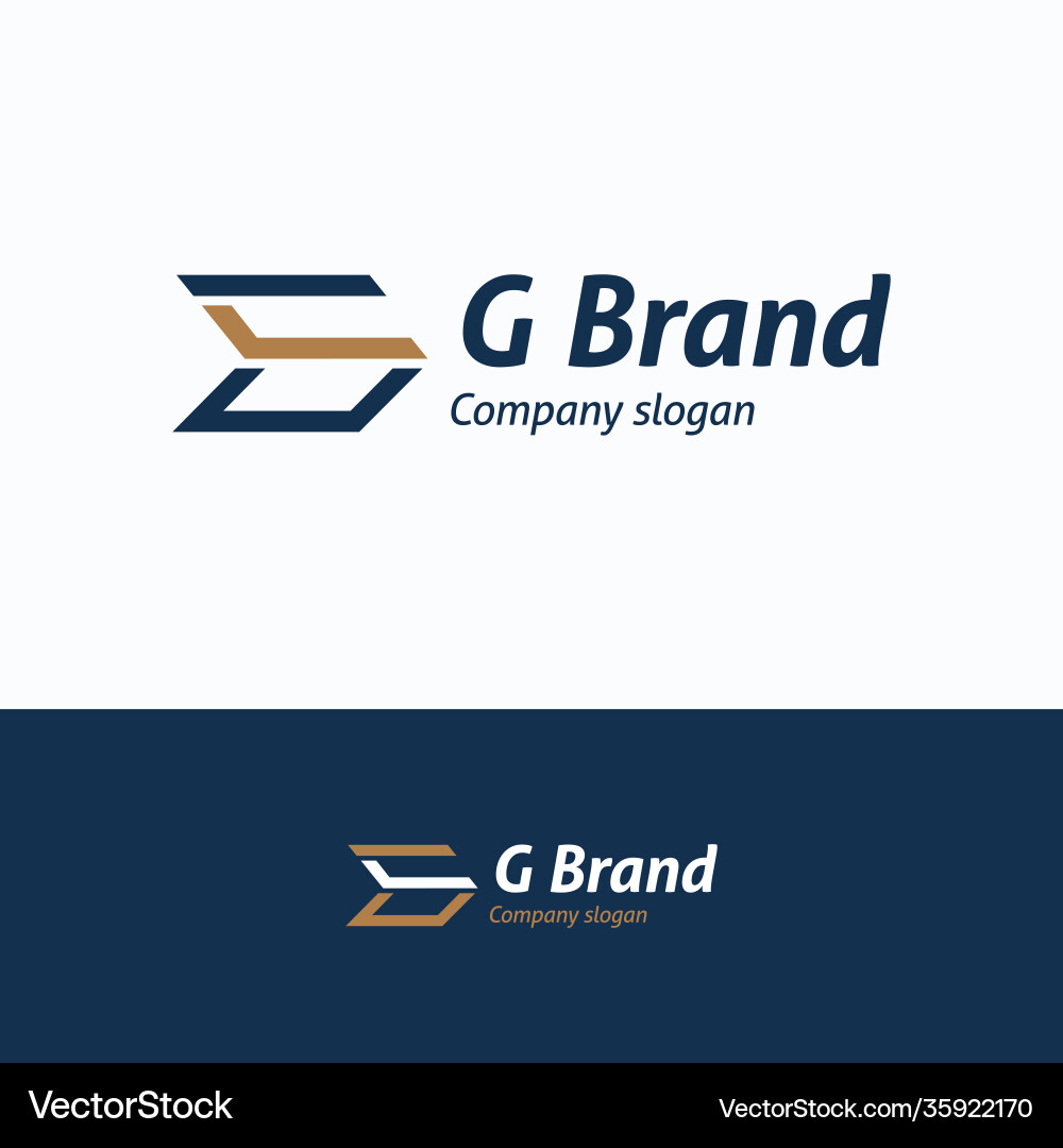 G brand logo Royalty Free Vector Image - VectorStock