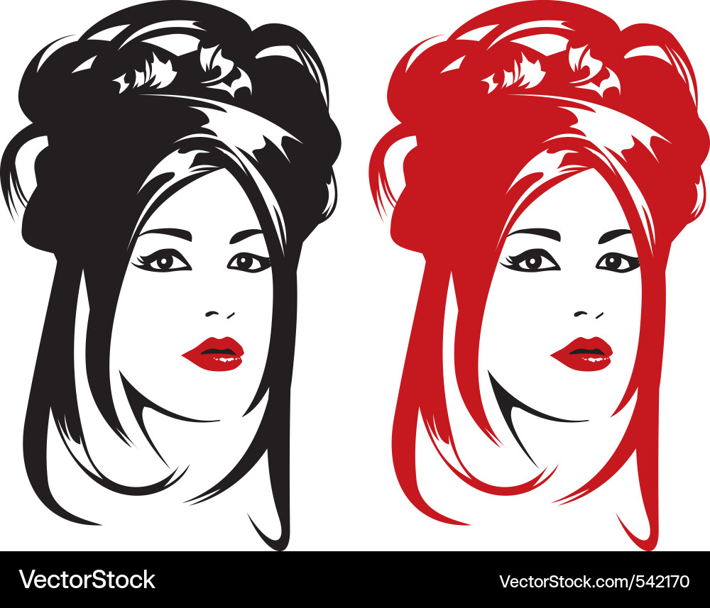 Girl face Royalty Free Vector Image - VectorStock