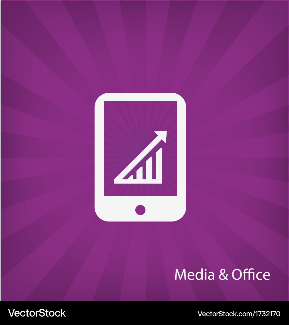 Office media icon Royalty Free Vector Image - VectorStock