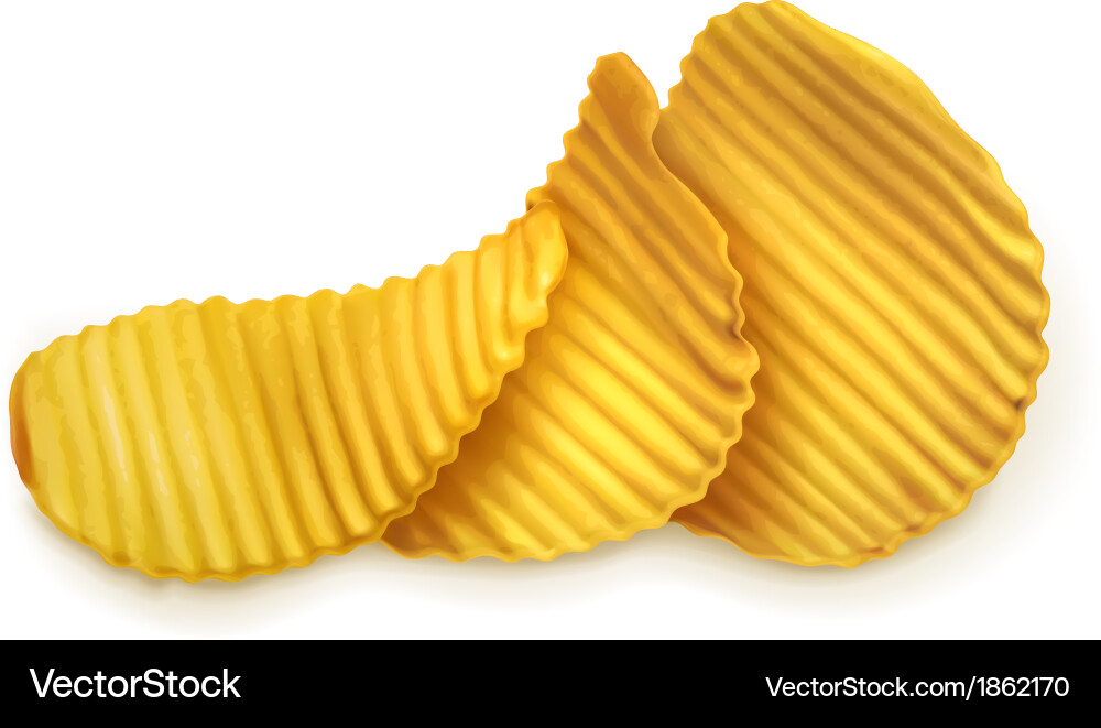Potato chips Royalty Free Vector Image - VectorStock