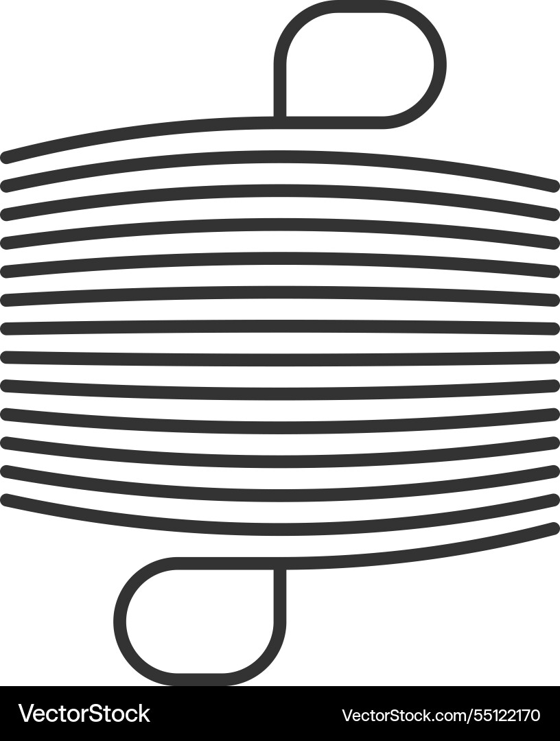 Tension spring compression torsion Royalty Free Vector Image