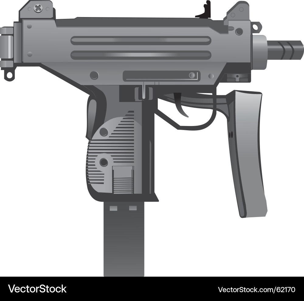 Uzi Royalty Free Vector Image - VectorStock