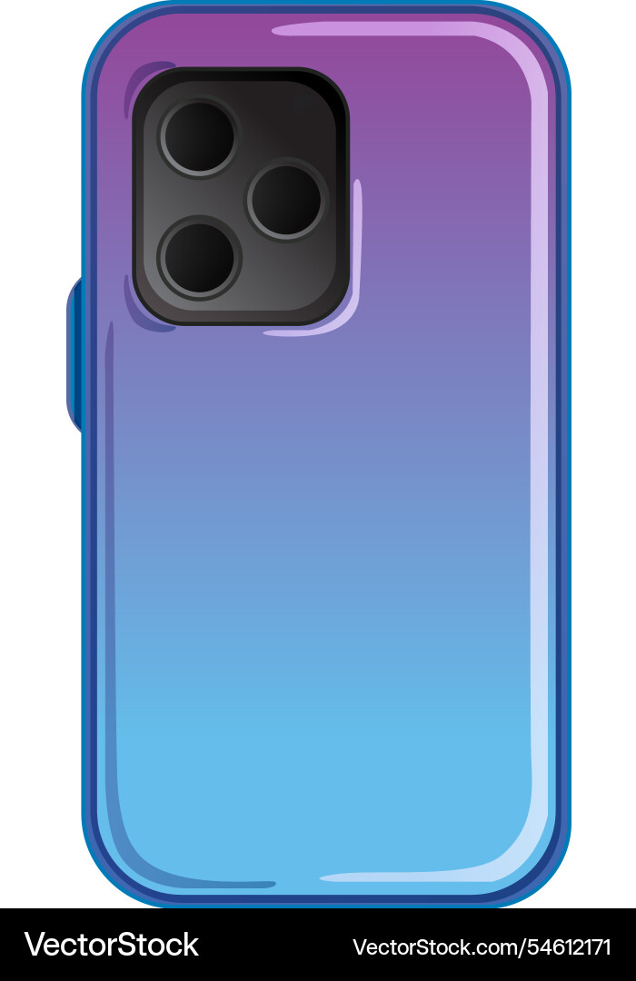 Colorful phone case with a modern gradient effect Vector Image