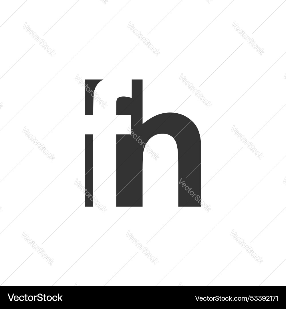 Fh creative geometric initial based modern Vector Image