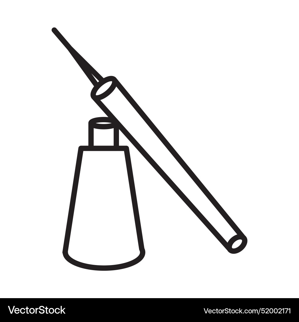 Liquid eyeliner icon perfect for precision eye Vector Image