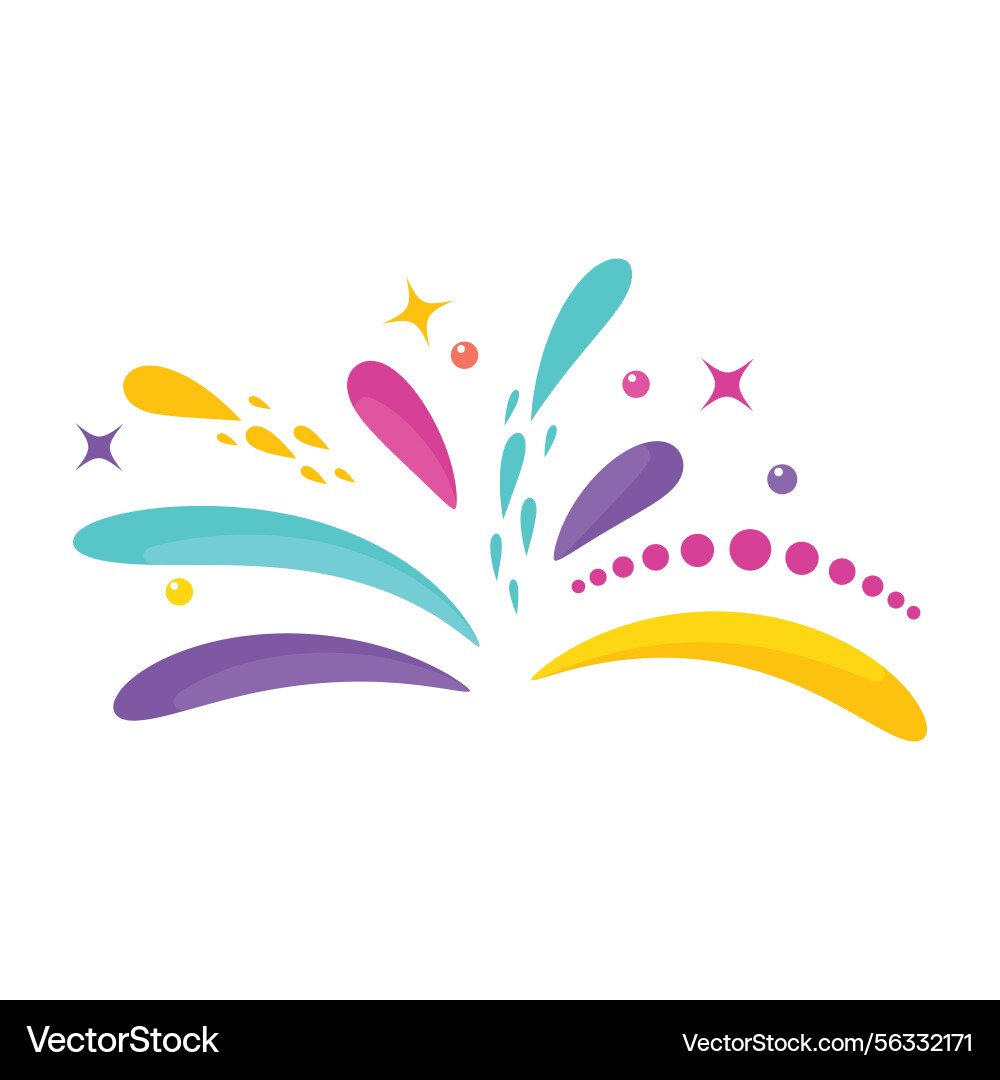 Splash confetti art Royalty Free Vector Image - VectorStock