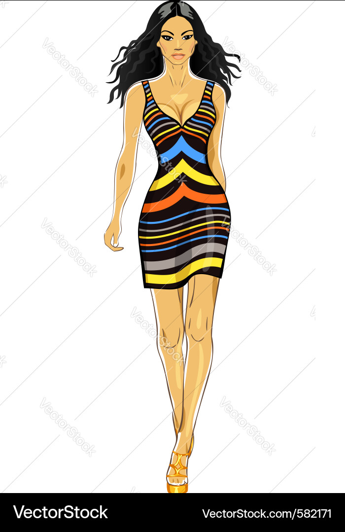 Top model Royalty Free Vector Image - VectorStock