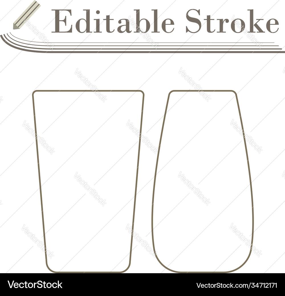 Two glasses icon Royalty Free Vector Image - VectorStock