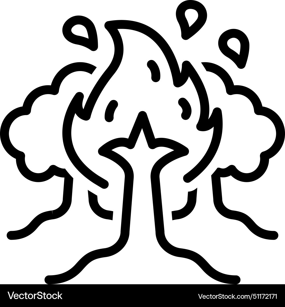 Wildfire Royalty Free Vector Image - VectorStock