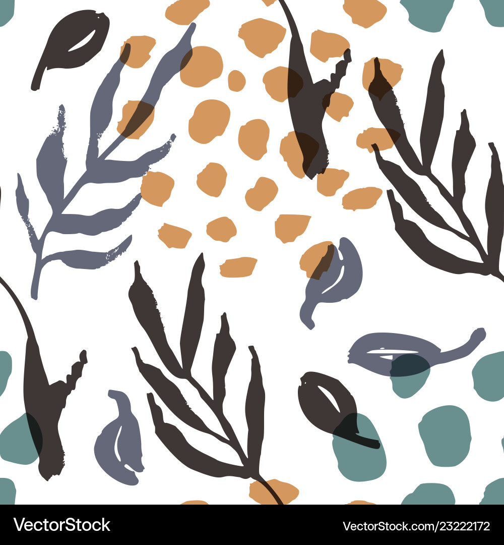 Abstract natural seamless pattern Royalty Free Vector Image