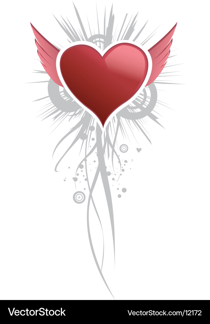 Angel hearts Royalty Free Vector Image - VectorStock
