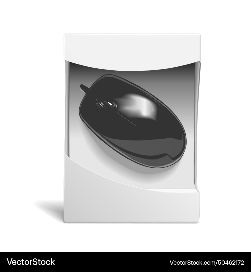 Black mouse Royalty Free Vector Image - VectorStock
