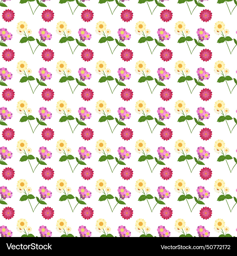 Free flowers pattern background Royalty Free Vector Image