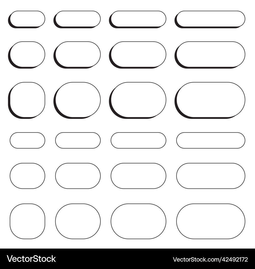 Rectangle shape with rounded corner background Vector Image