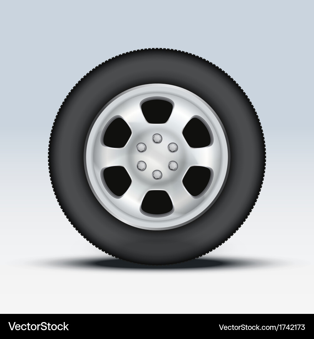 Car Wheel Detail Royalty Free Vector Image - VectorStock