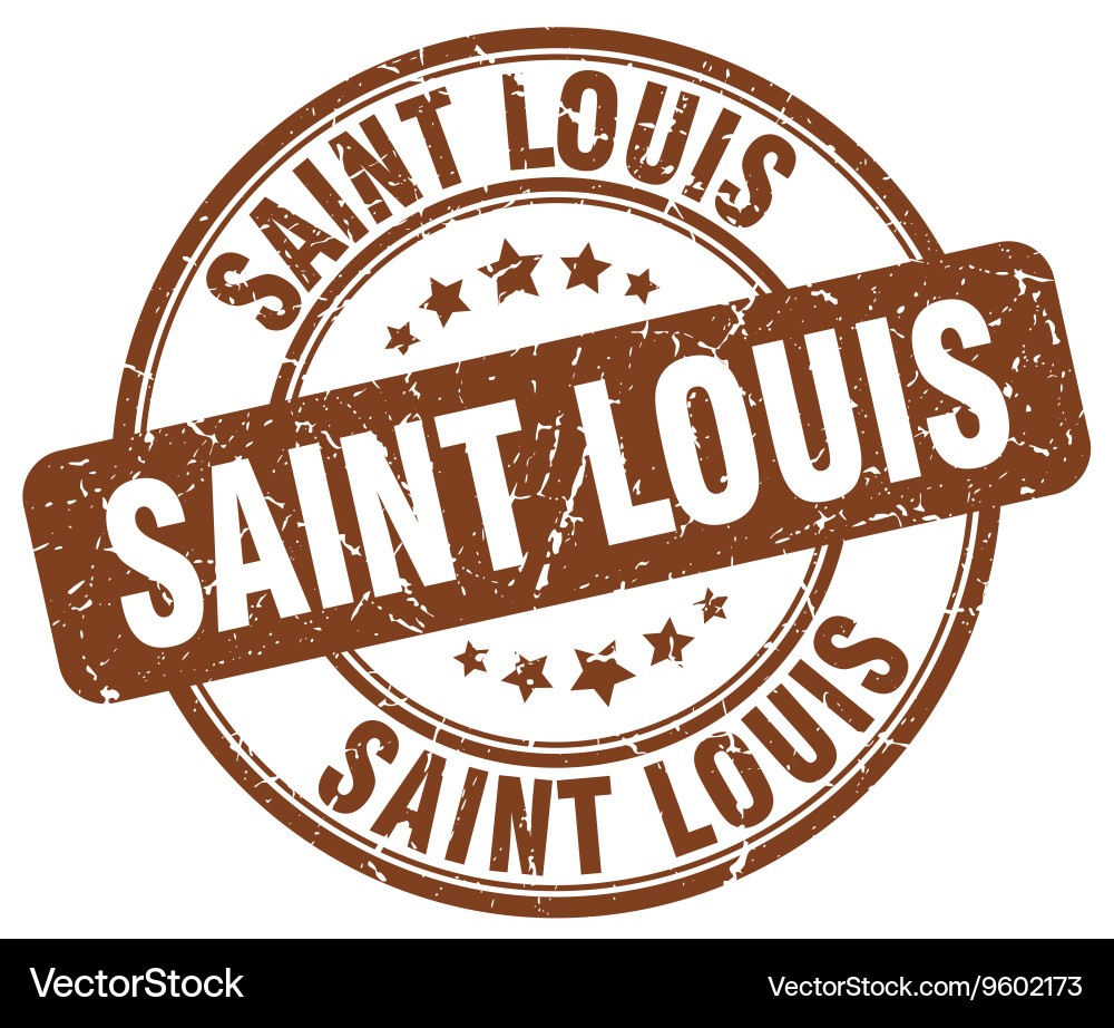 Saint louis stamp Royalty Free Vector Image - VectorStock