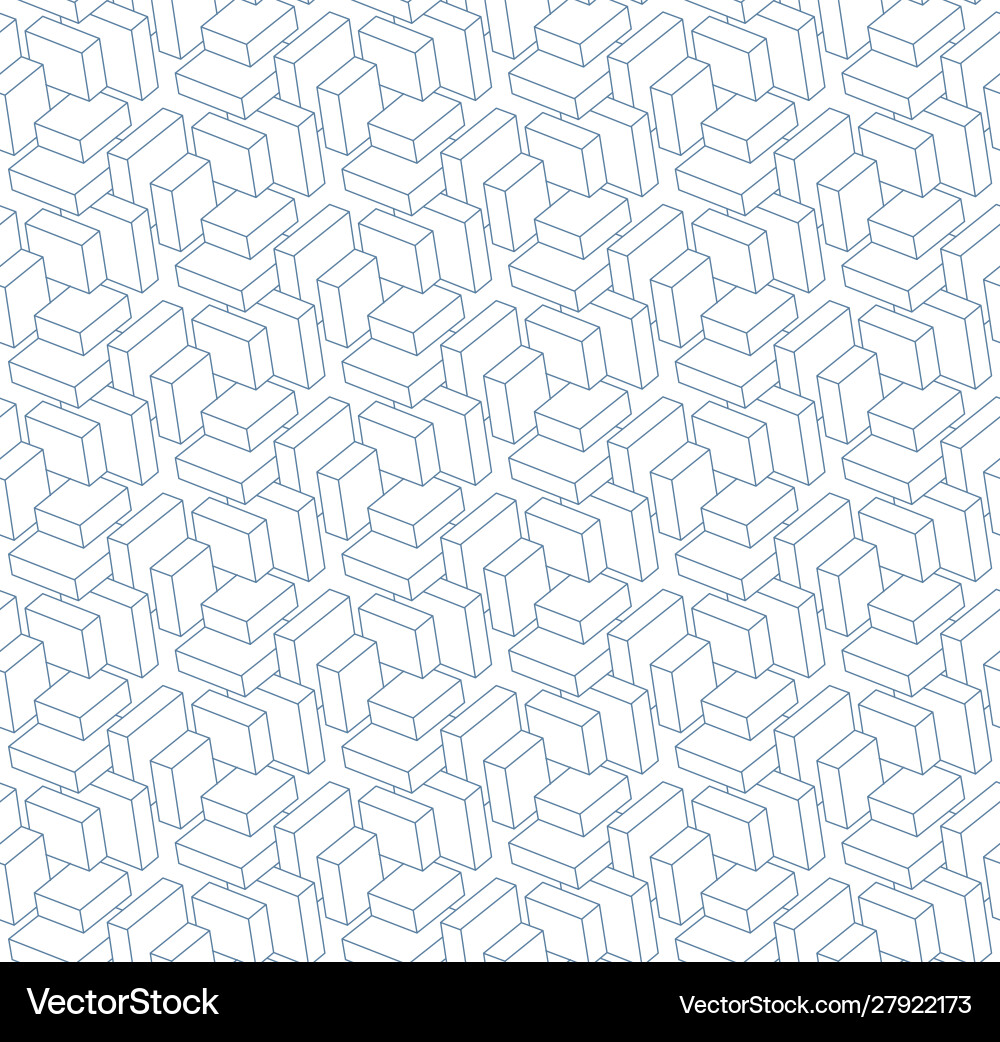 Seamless linear pattern in blue color Royalty Free Vector