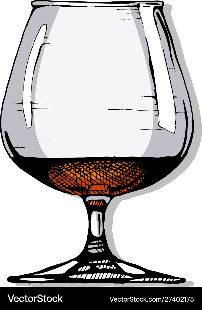 Snifter Royalty Free Vector Image - VectorStock