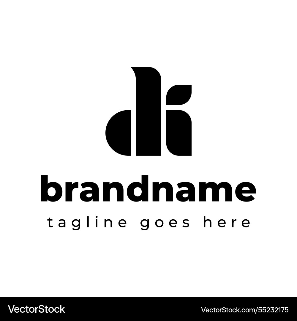 Letters dk monogram logo suitable for any Vector Image