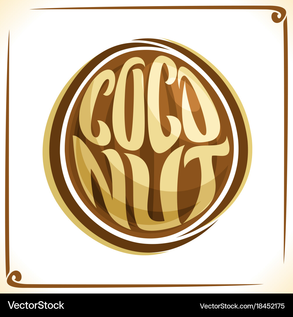 Logo for coconut Royalty Free Vector Image - VectorStock
