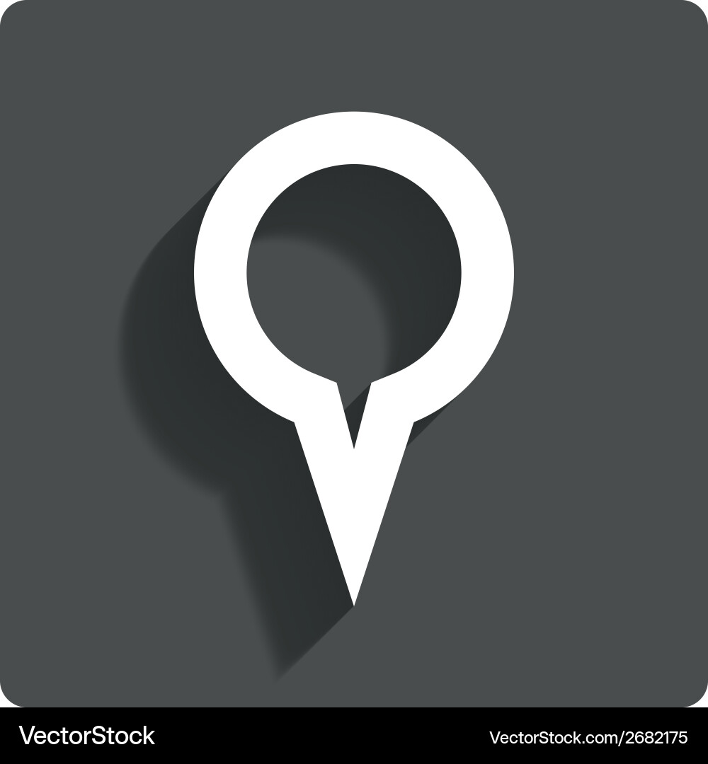Map pointer sign icon marker symbol Royalty Free Vector