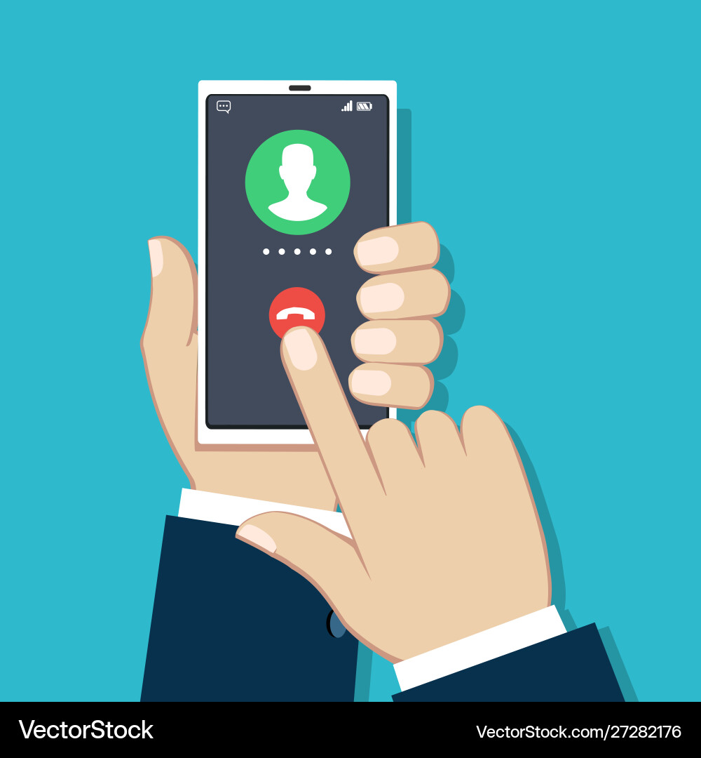 Businessman phone call Royalty Free Vector Image