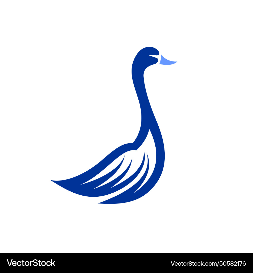 Goose logo simple Royalty Free Vector Image - VectorStock